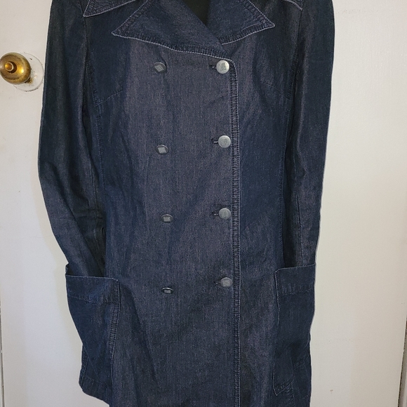 Talbots | Jackets & Coats | Talbots Jacket Blazer Blue Jean Double ...